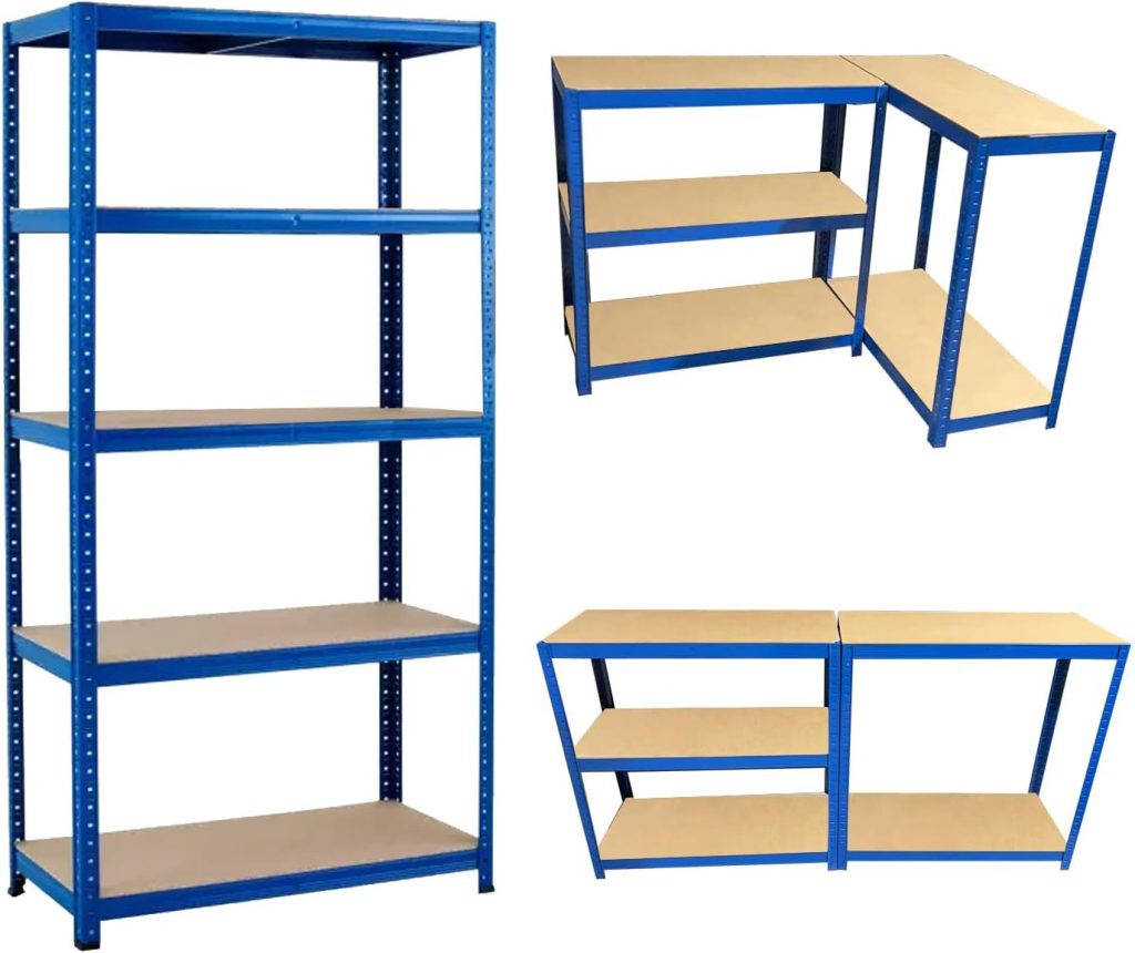 5 Tier Rack, High Load-Bearing Garage Shelving Unit