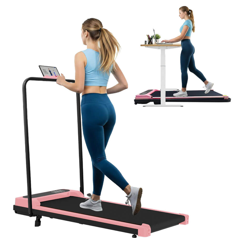 6.5° Manual Incline Folding Quiet Treadmill, 2.0HP motor, 1–8 km/h